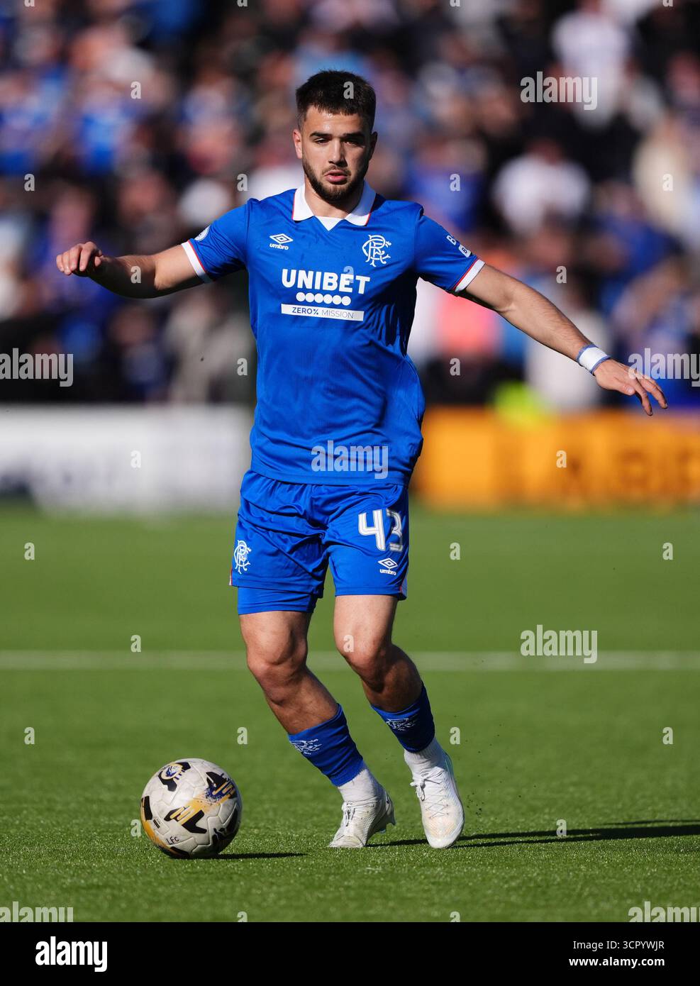 Rangers' Nicolas Raskin during the William Hill Premiership match at ...