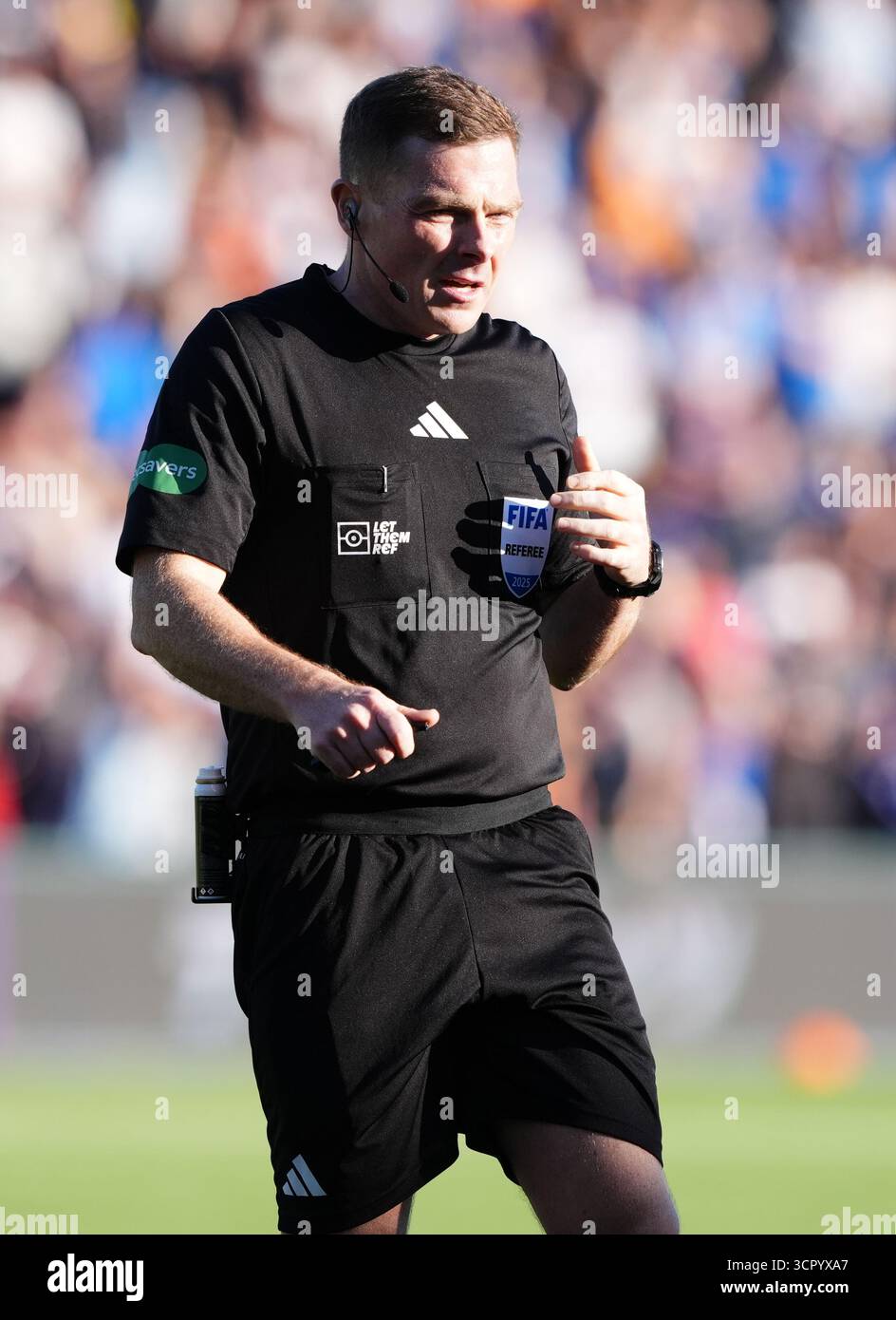 Referee John Beaton during the William Hill Premiership match at The ...