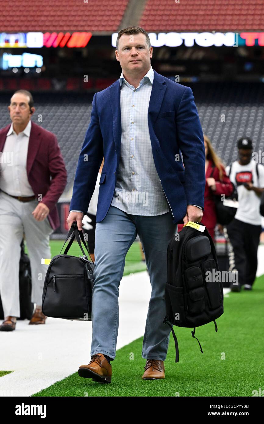 Tennessee Titans president of football operations Chad Brinker arrives ...