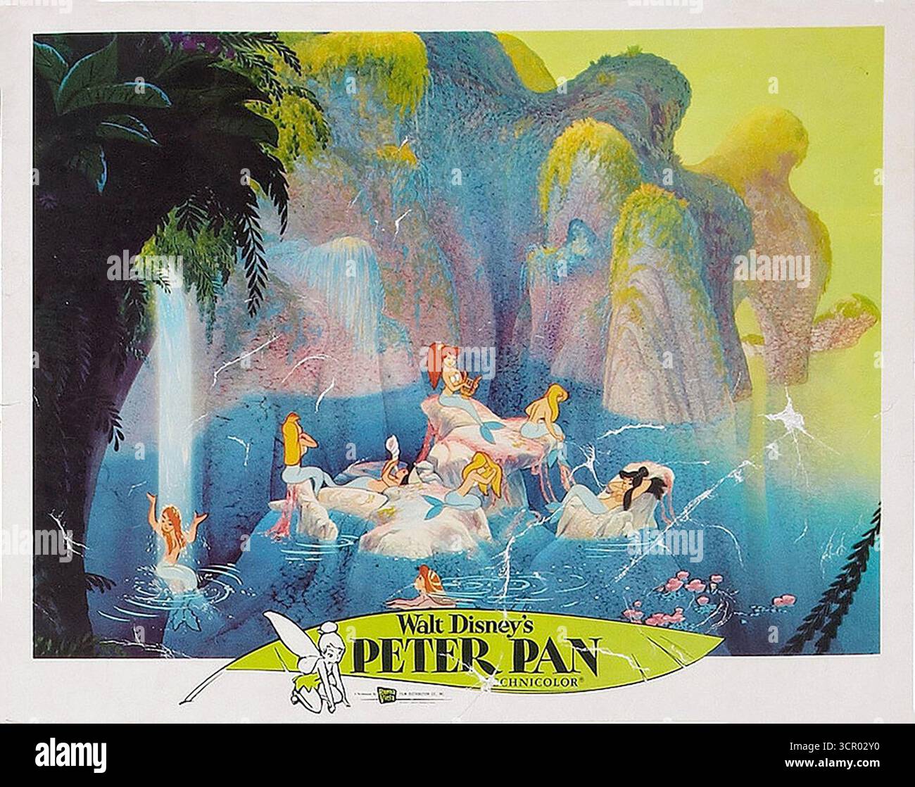 1969 Walt Disney's Peter Pan (1953) re-release lobby card, Mermaids ...