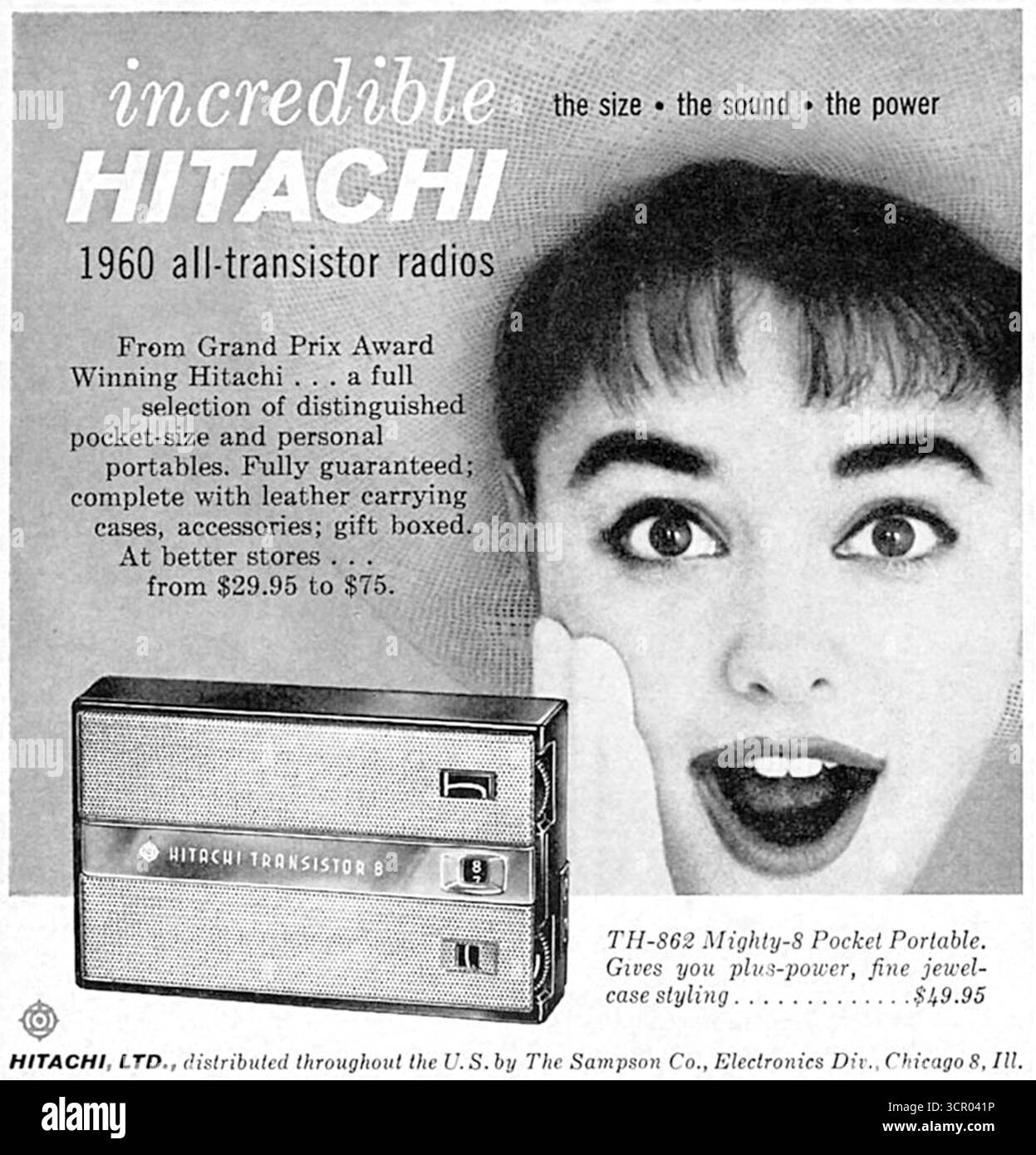 Pocket transistor radio 1950s hi-res stock photography and images - Alamy