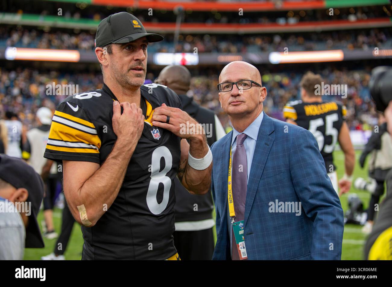 Dublin, Republic Of Ireland. 28th Sep, 2025. Aaron Rodgers of ...