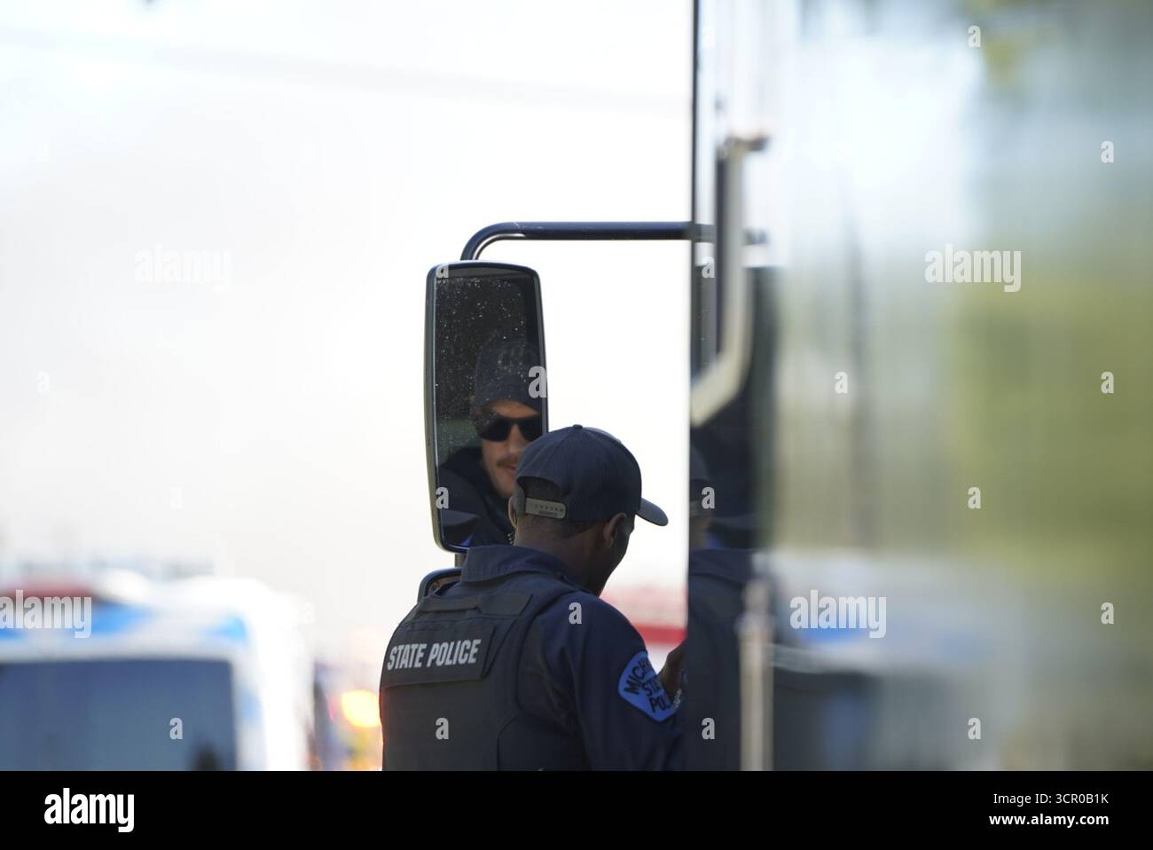 Emergency responders work the scene outside The Church of Jesus Christ ...