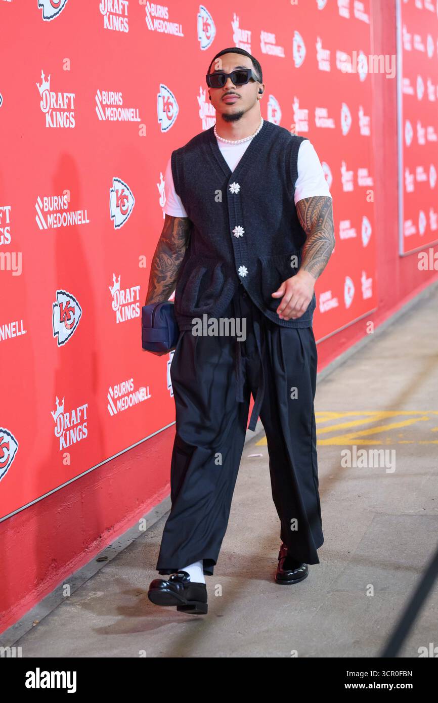 Kansas City Chiefs wide receiver Nikko Remigio arrives at the stadium ...