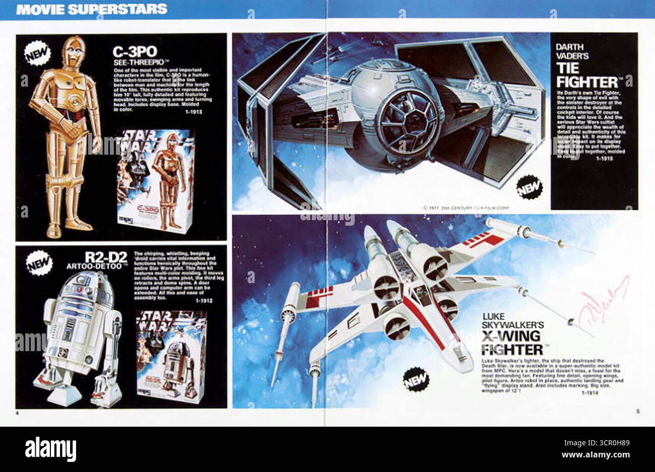 1978 Star Wars model kits and figures ad featuring c-3po ("See-Threepio ...