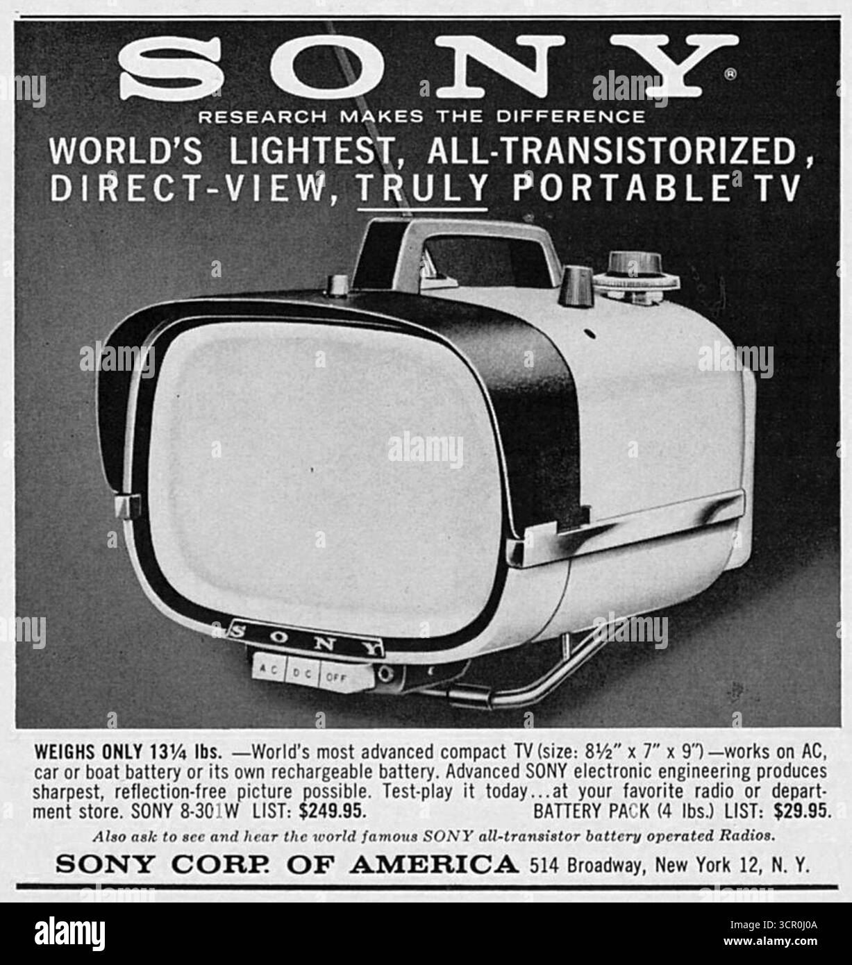 Sony tv8 301 Black and White Stock Photos & Images - Alamy