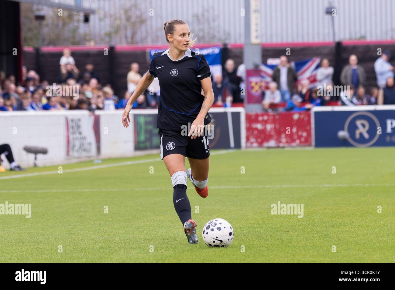 London, UK. 28th Sep 2025. Nathalie Björn of Chelsea FC Women in action ...