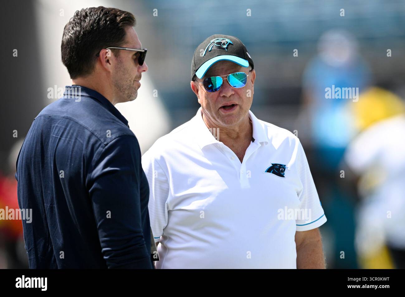 Carolina Panthers owner David Tepper, right, and general manager Dan ...