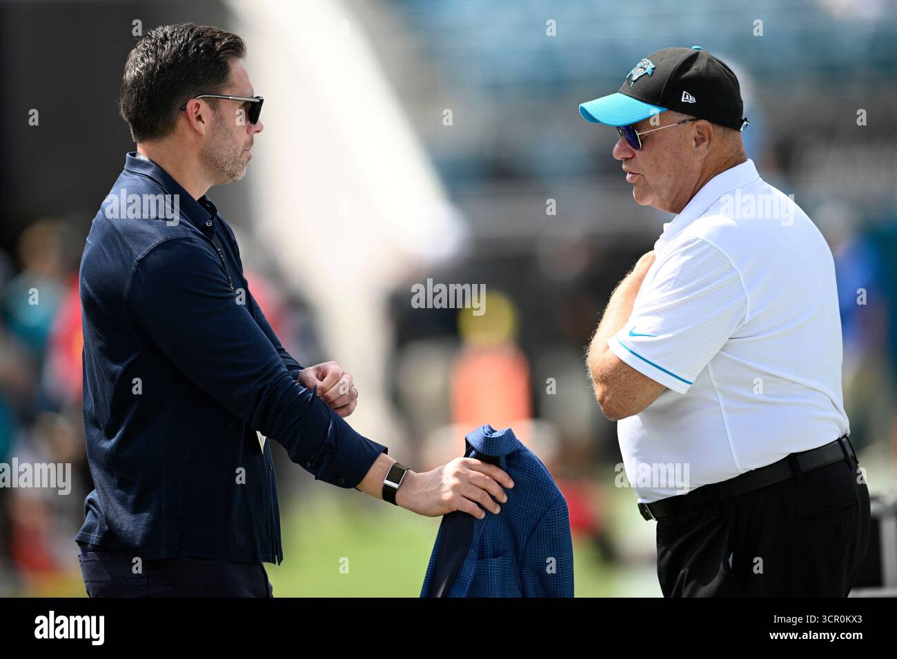 Carolina Panthers owner David Tepper, right, and general manager Dan ...