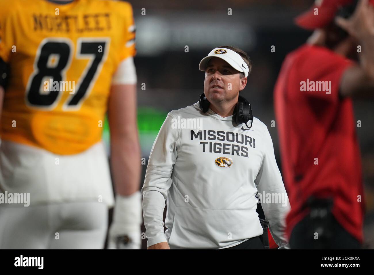 Missouri head coach Eliah Drinkwitz is seen during the first half of an ...