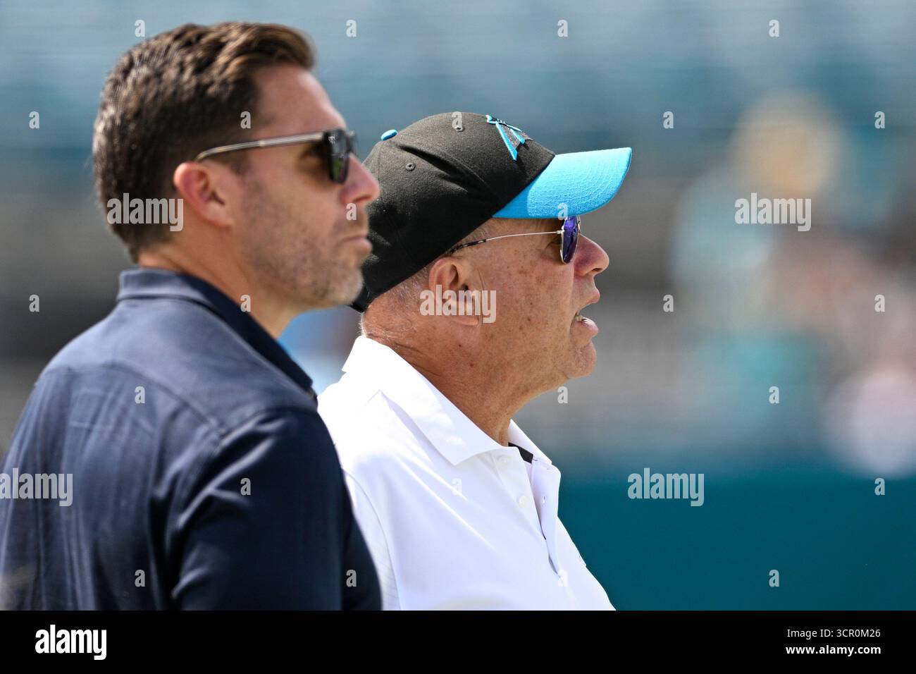 Carolina Panthers owner David Tepper, right, and general manager Dan ...