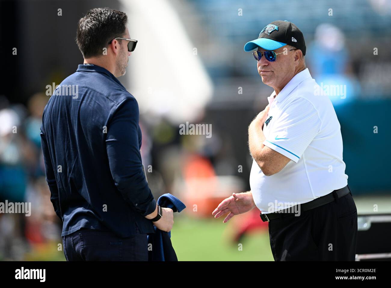 Carolina Panthers owner David Tepper, right, and general manager Dan ...