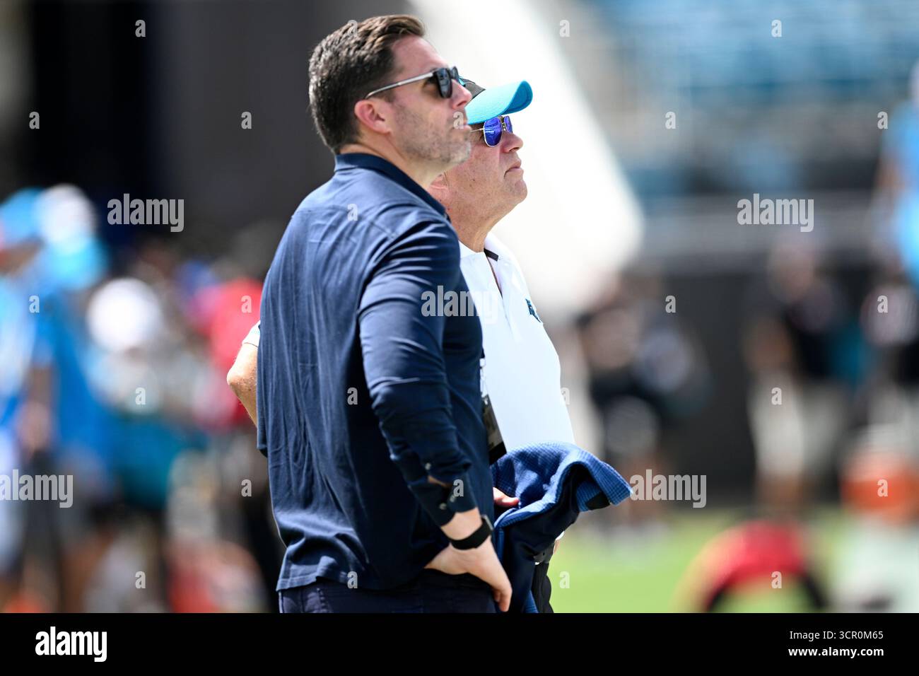 Carolina Panthers owner David Tepper, right, and general manager Dan ...