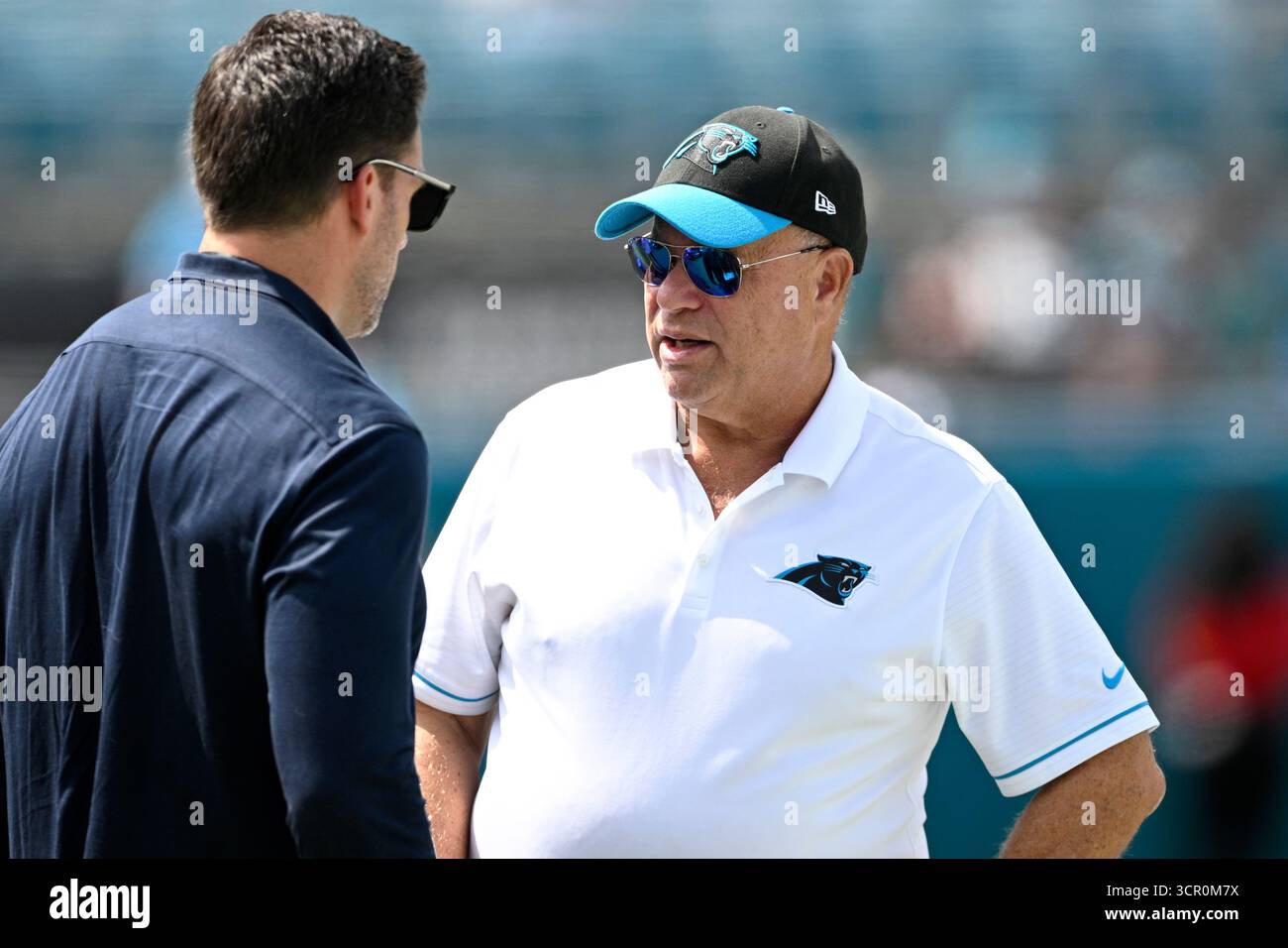 Carolina Panthers owner David Tepper, right, and general manager Dan ...