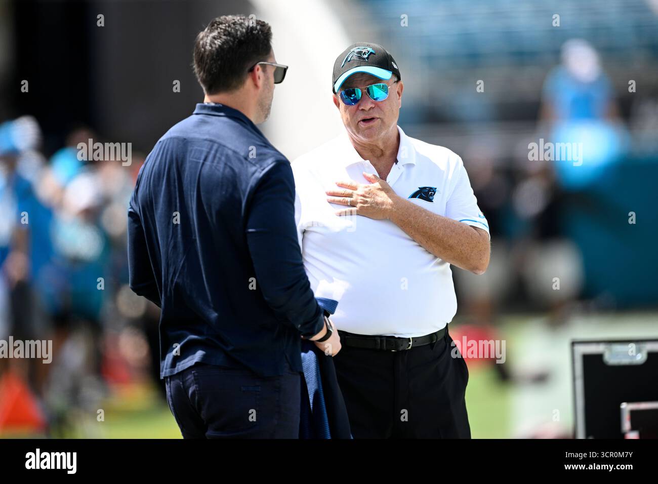 Carolina Panthers owner David Tepper, right, and general manager Dan ...