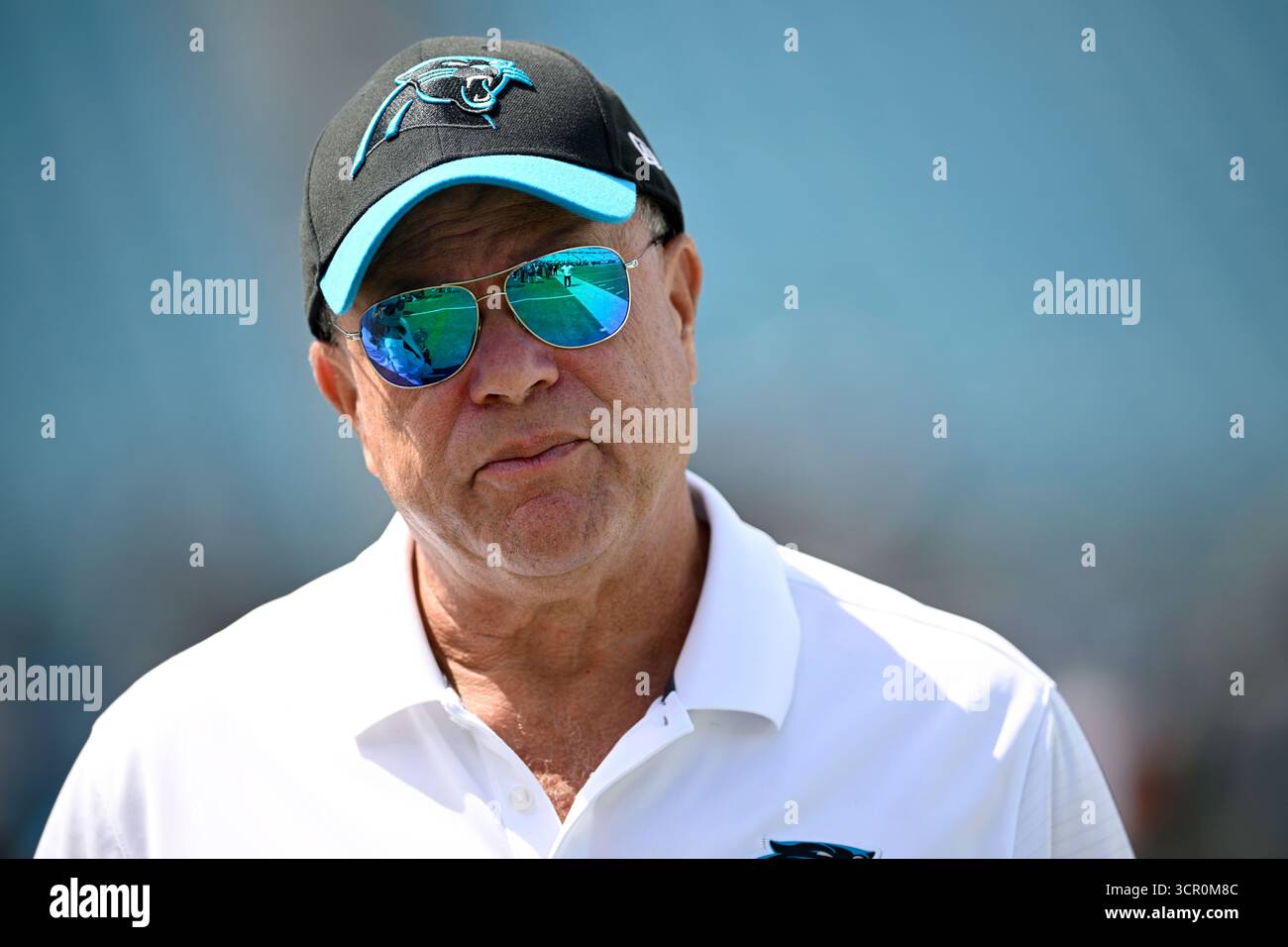 Carolina Panthers owner David Tepper looks on from the sideline as ...