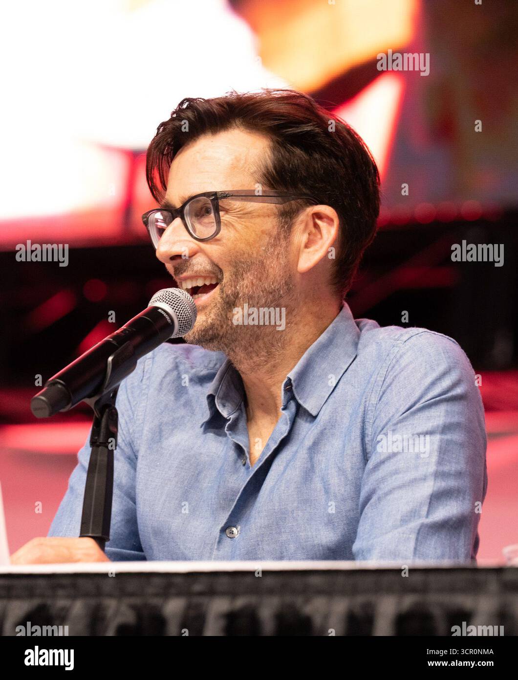 David Tennant arrives to the main stage answering fan questions during ...