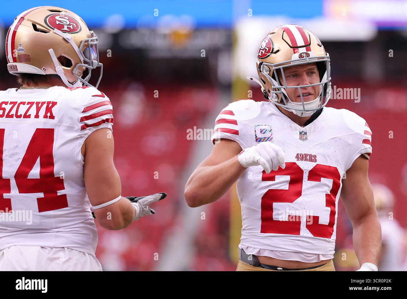 San Francisco 49ers fullback Kyle Juszczyk, left, and running back ...