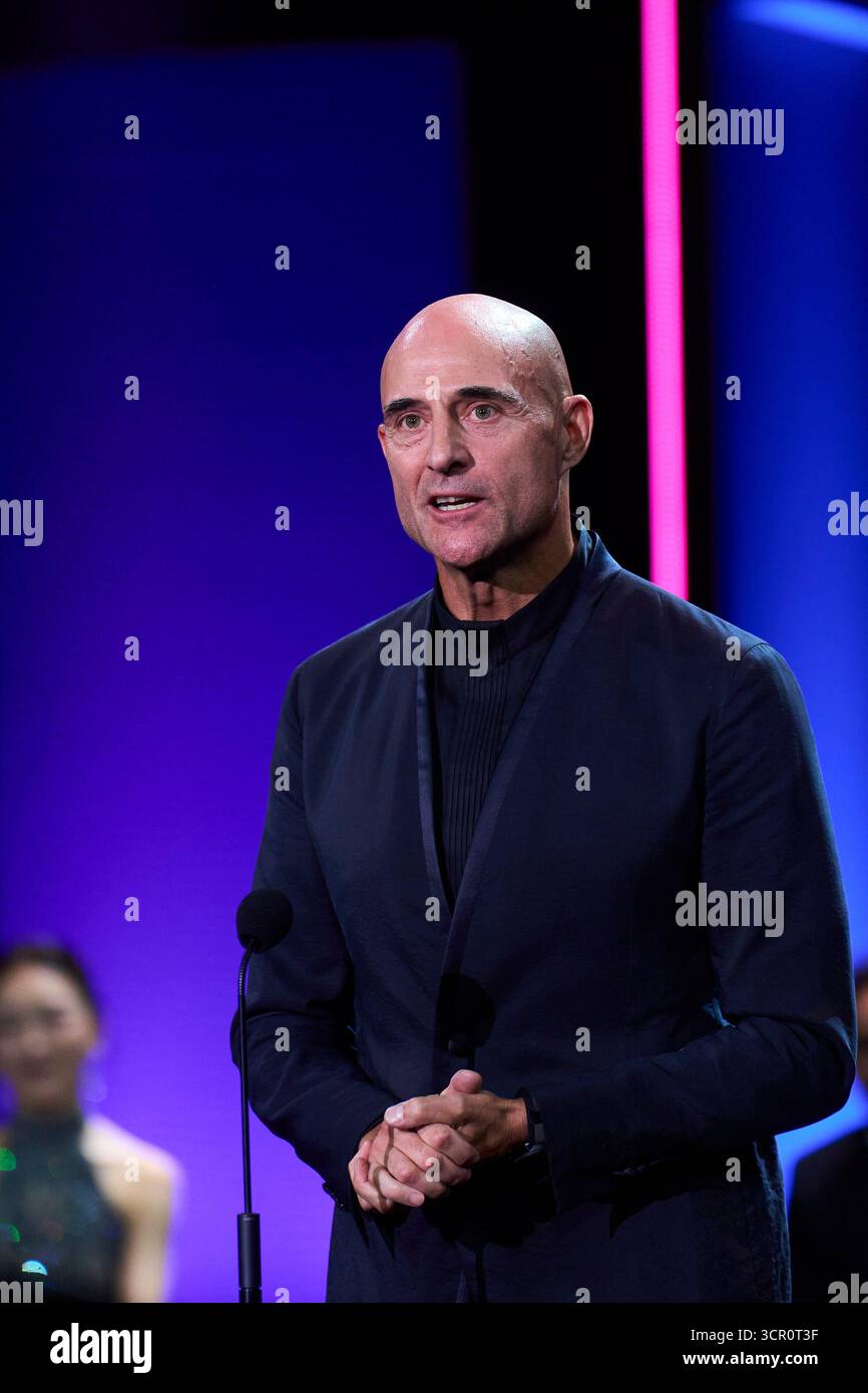 Mark Strong attended Closing Ceremony during 73rd San Sebastian International Film Festival at ...