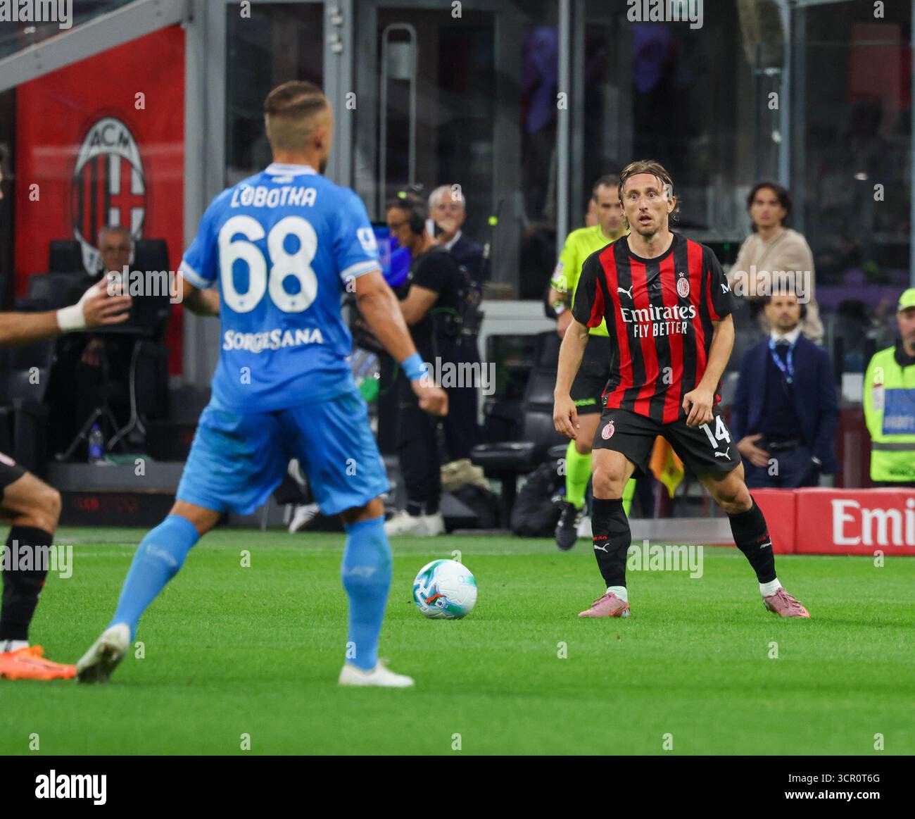 Milano, Lombardia, ITALIA. 28th Sep, 2025. Luka Modric of AC Milan ...