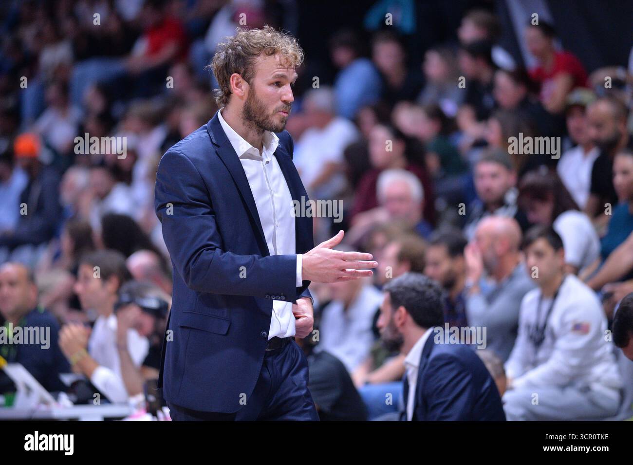 LDLC ASVEL headcoach Pierric Poupet during the French championship ...