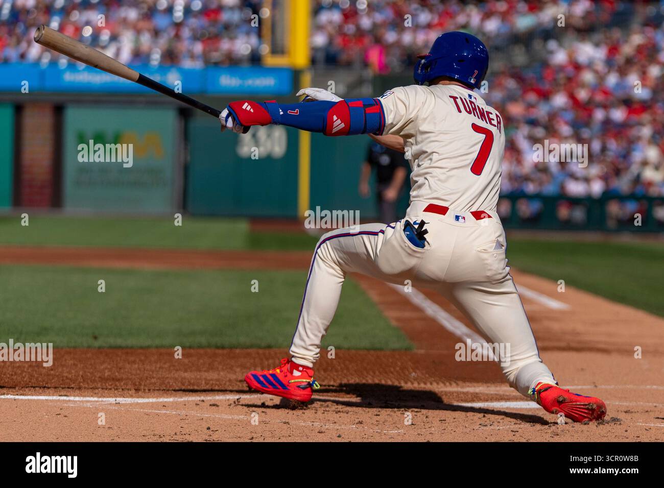 Philadelphia Phillies' Trea Turner in action during the first inning of ...