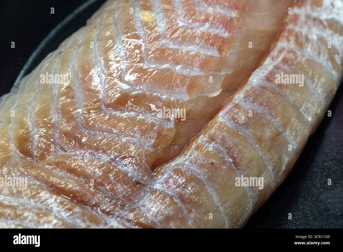 Fische als Lebensmittel Das Filet von einem Köhler, der als ...