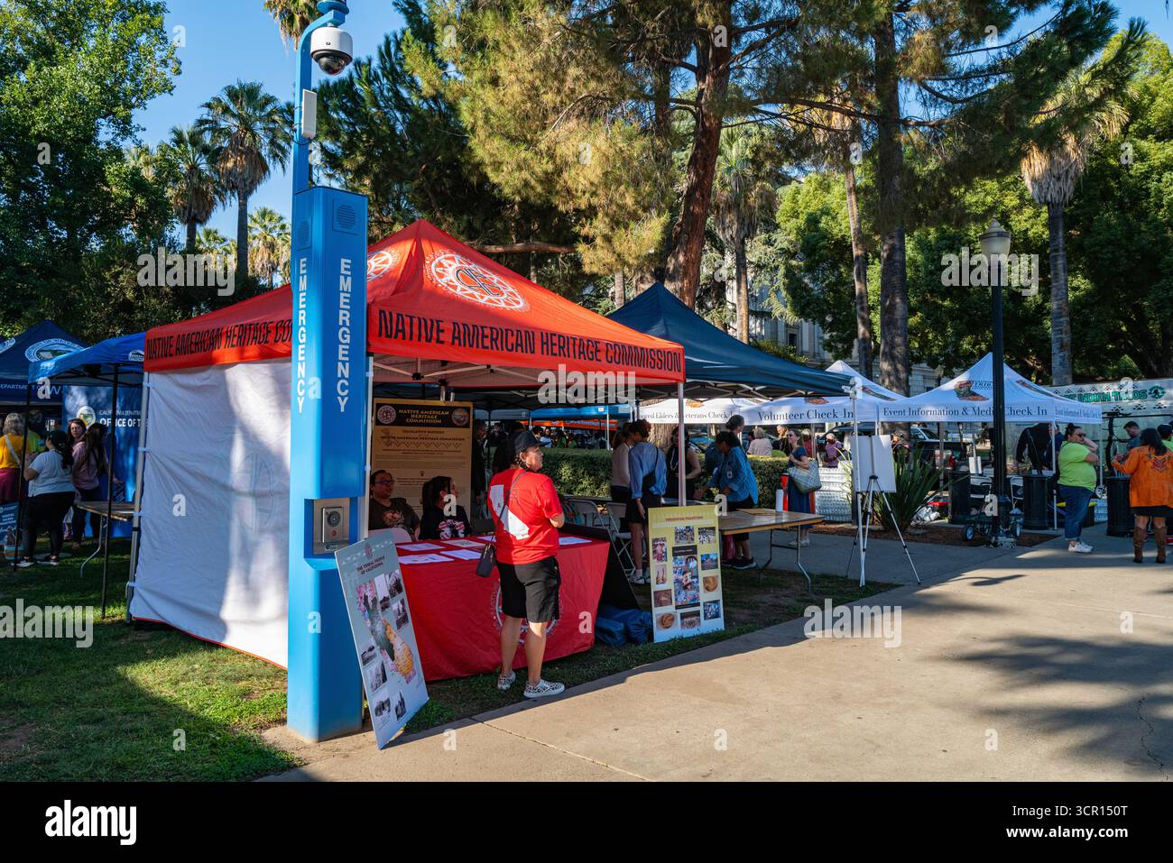 The Native American Heritage Commission booth was one of many during ...
