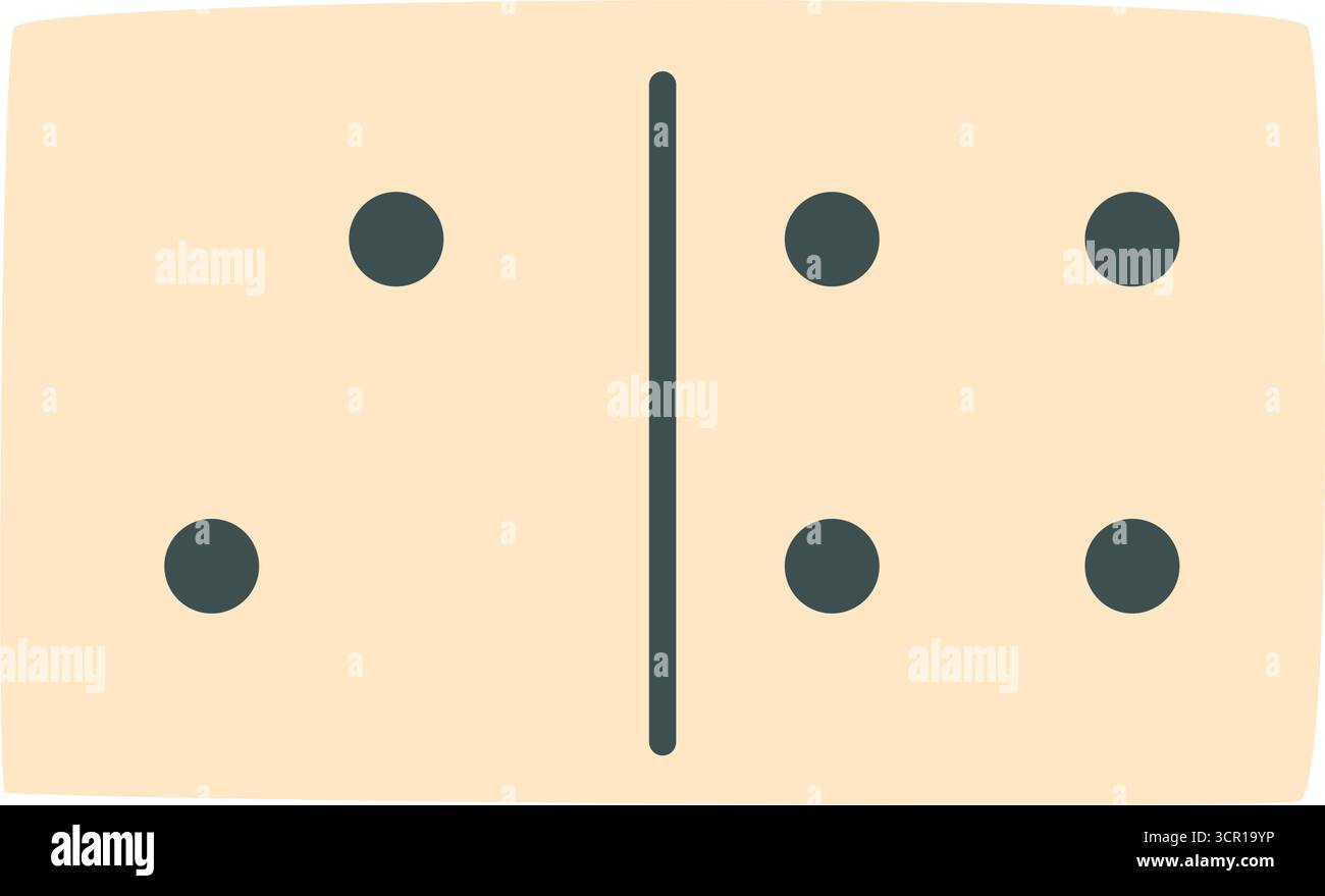 Domino block on white Stock Vector Images - Alamy