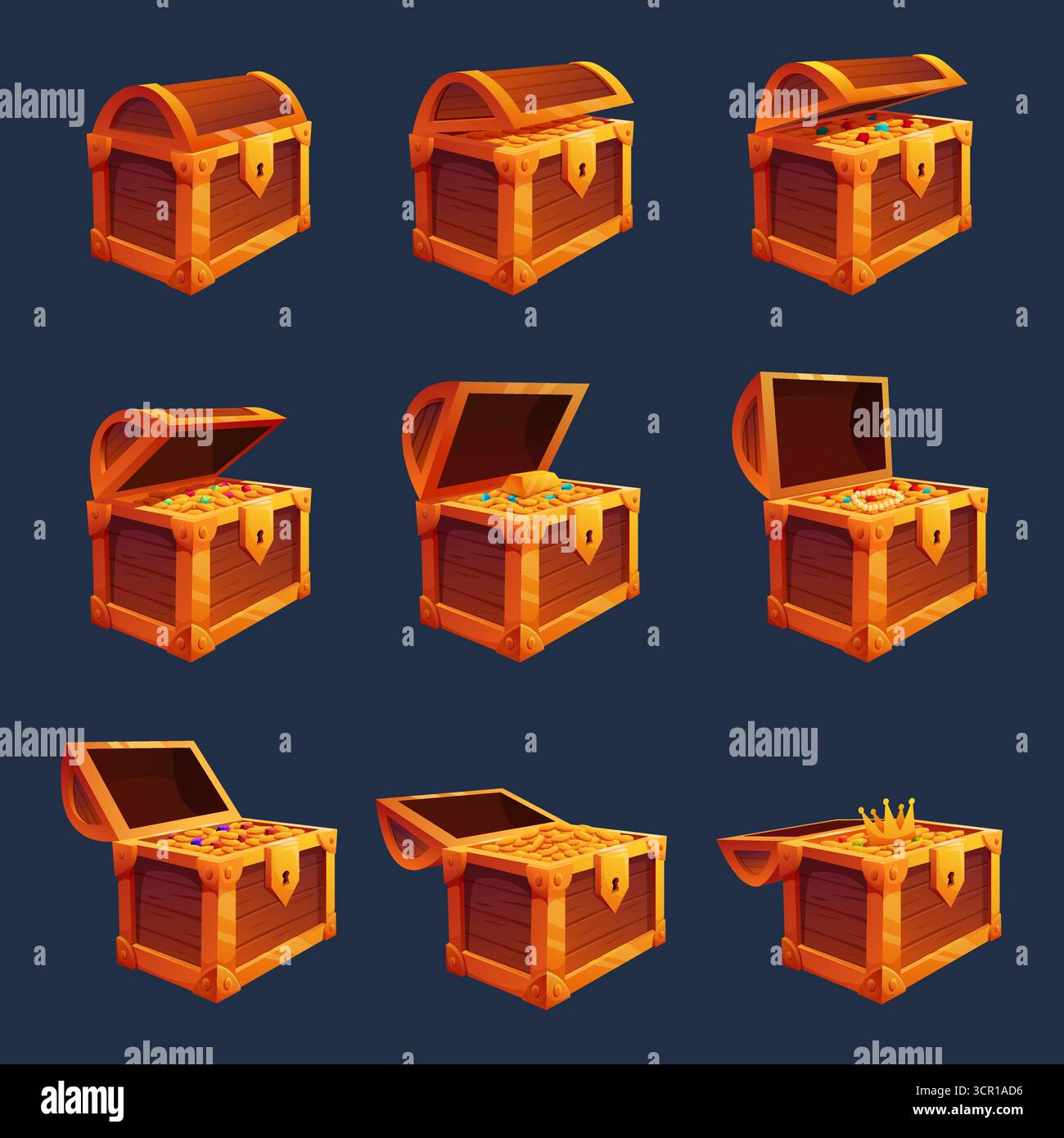 Gold coins luxury diamond Stock Vector Images - Alamy