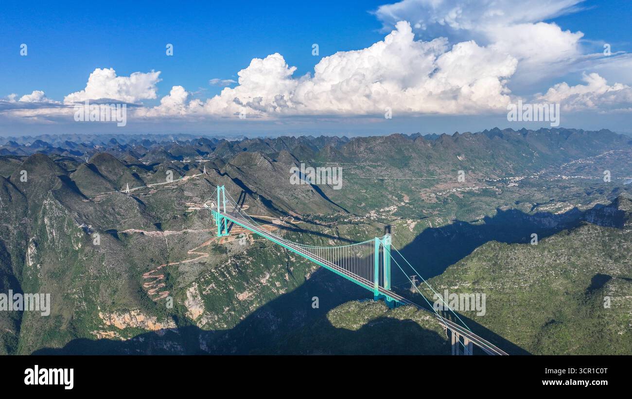QIANXINAN, CHINA - SEPTEMBER 28, 2025 - The Huajiang Canyon Bridge, the ...