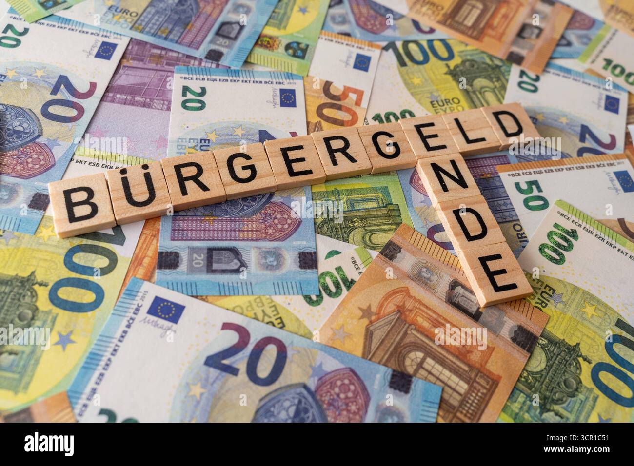 Germany - September 28, 2025: Letter tiles spell out the words citizen ...