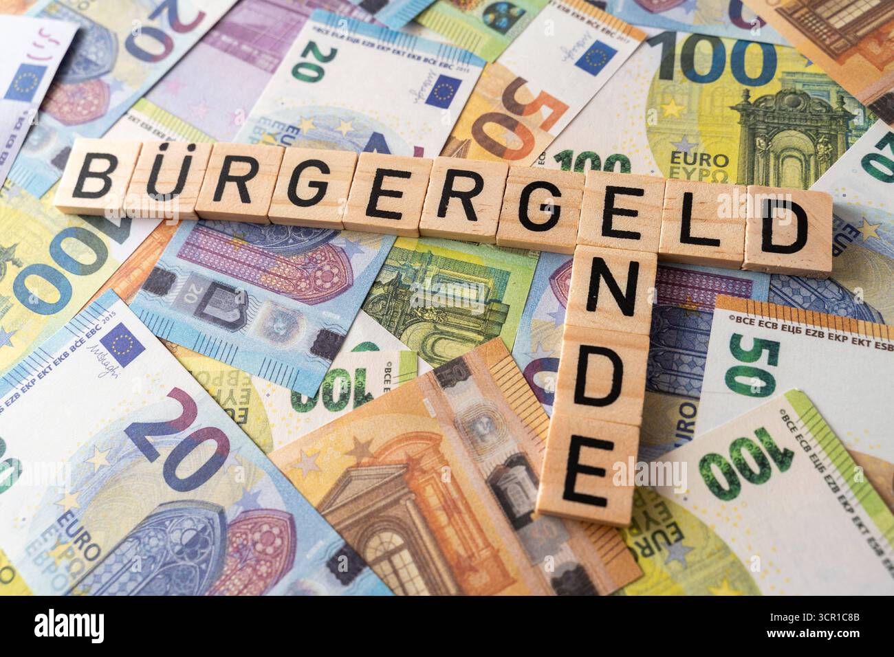 Germany - September 28, 2025: Letter tiles spell out the words citizen ...