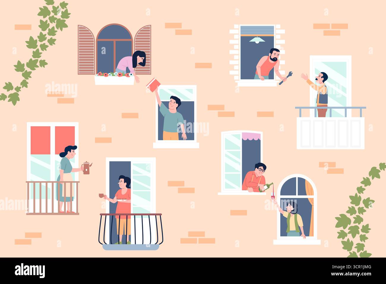 Good look facade Stock Vector Images - Alamy
