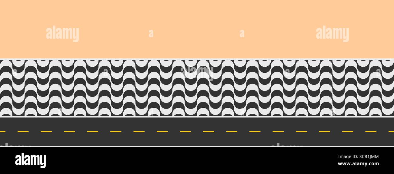 Wave pattern sidewalk copacabana beach Stock Vector Images - Alamy