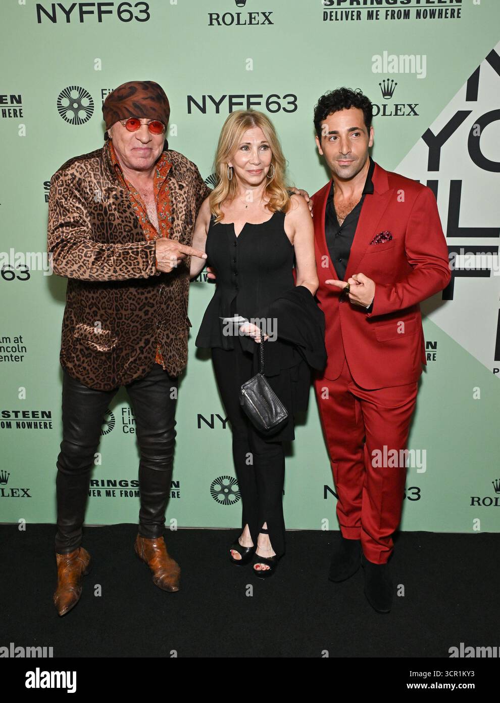 Steven Van Zandt, left, Maureen Van Zandt and Johnny Cannizzaro attend the premiere of ...