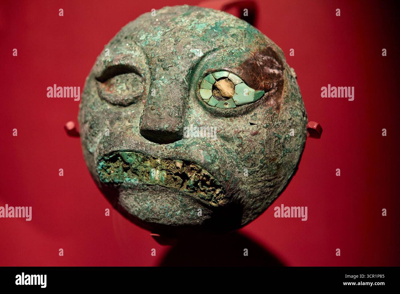 Intricately crafted funerary masks. These masks, often made from gold ...