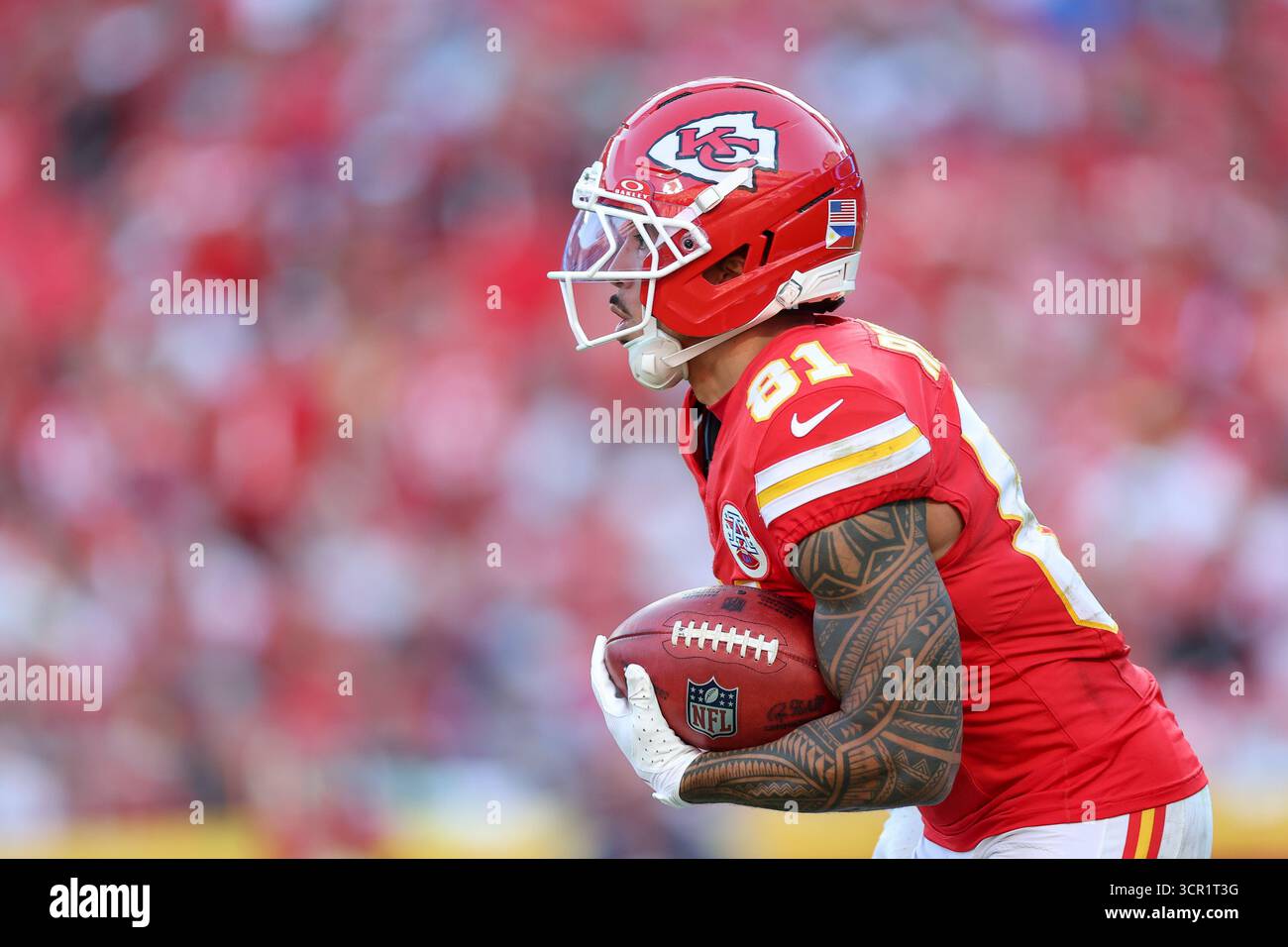 September 28, 2025: Kansas City Chiefs wide receiver Nikko Remigio (81 ...