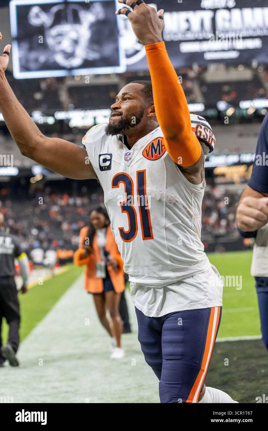 Chicago Bears defensive back Kevin Byard III (31) celebrates after the ...