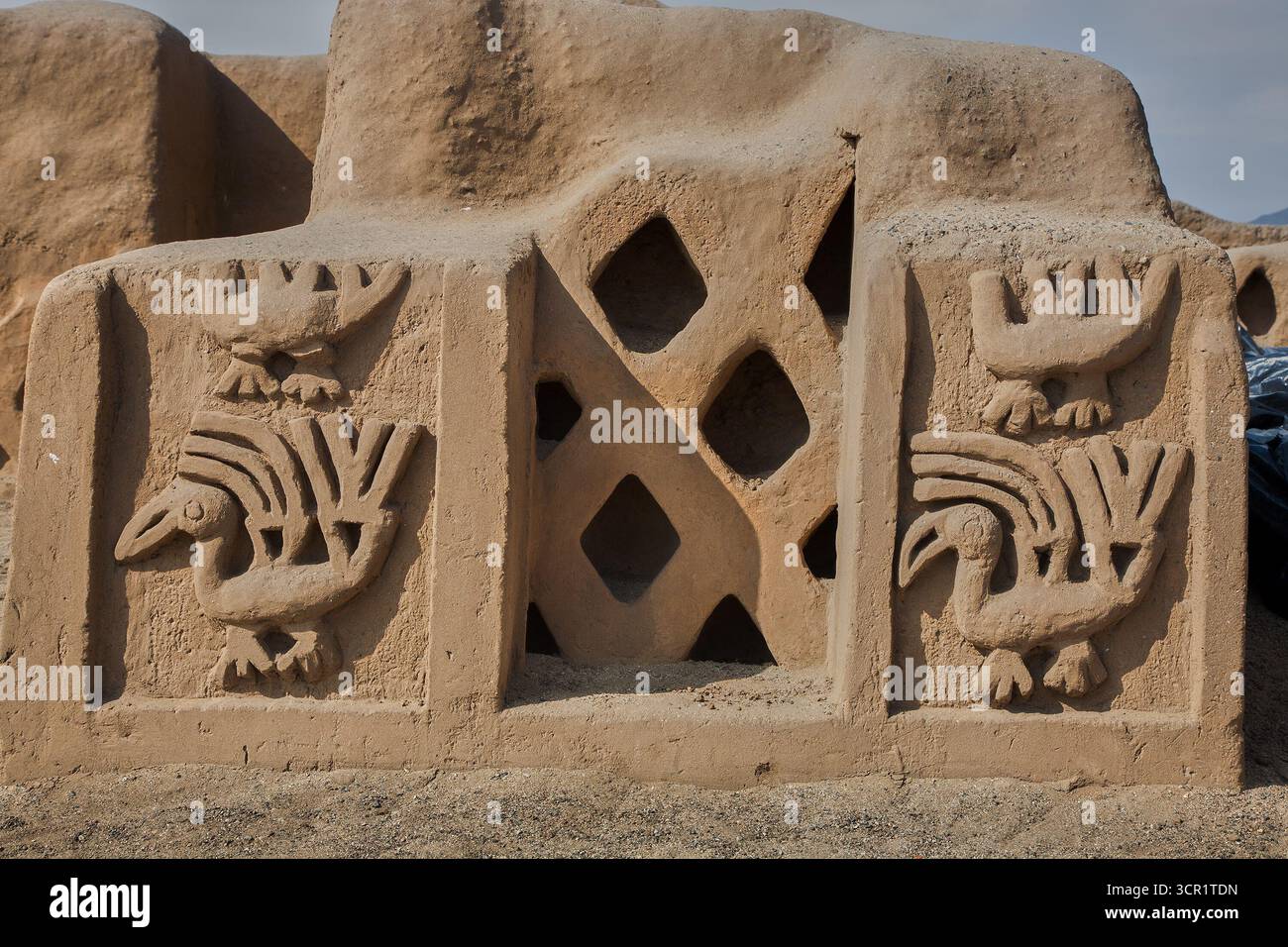 the vast adobe walls of Chan Chan, the largest mud-brick city in the ...