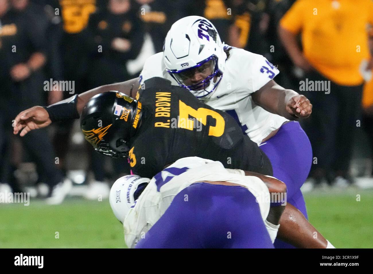 TCU Horned Frogs defensive tackle Perry Cole Jr. (34) during the second ...
