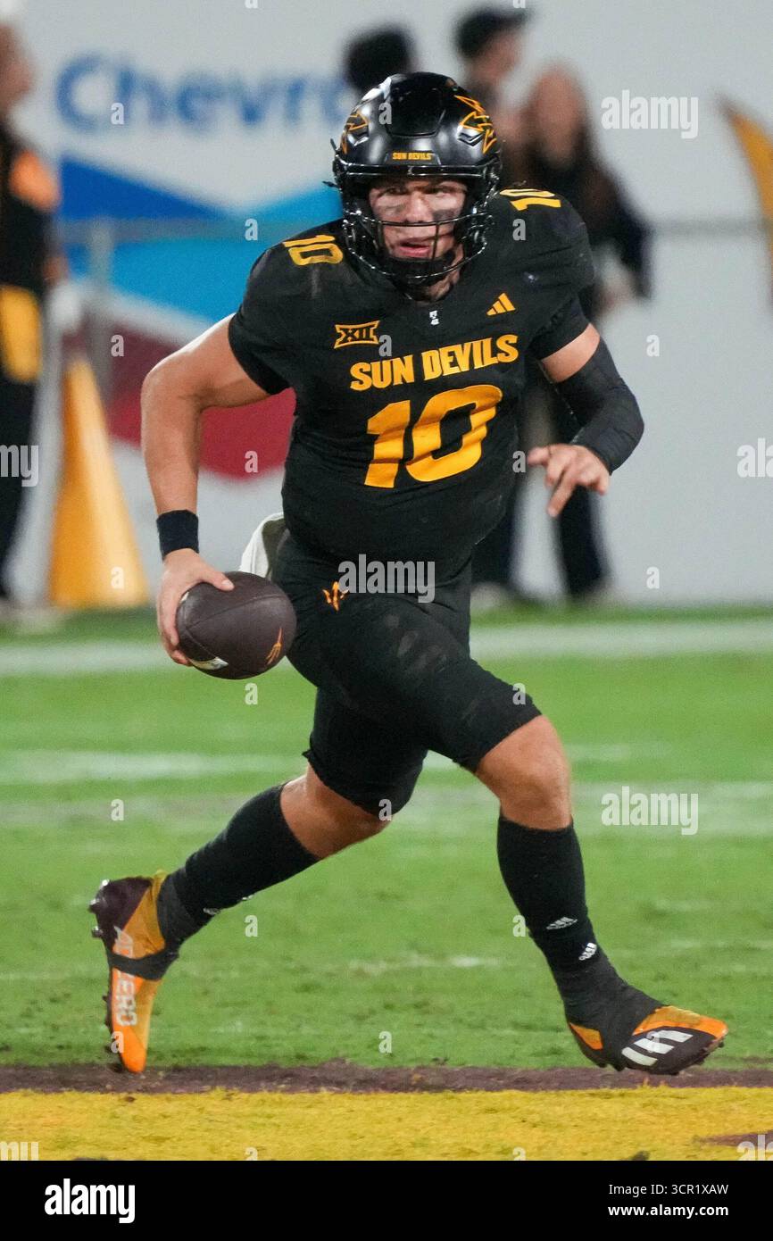 Arizona State Sun Devils quarterback Sam Leavitt (10) during a NCAA ...