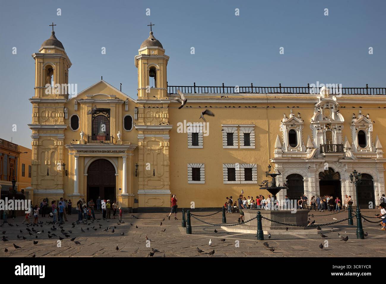 Historic Colonial Architecture in Lima, Peru, the image captures the ...