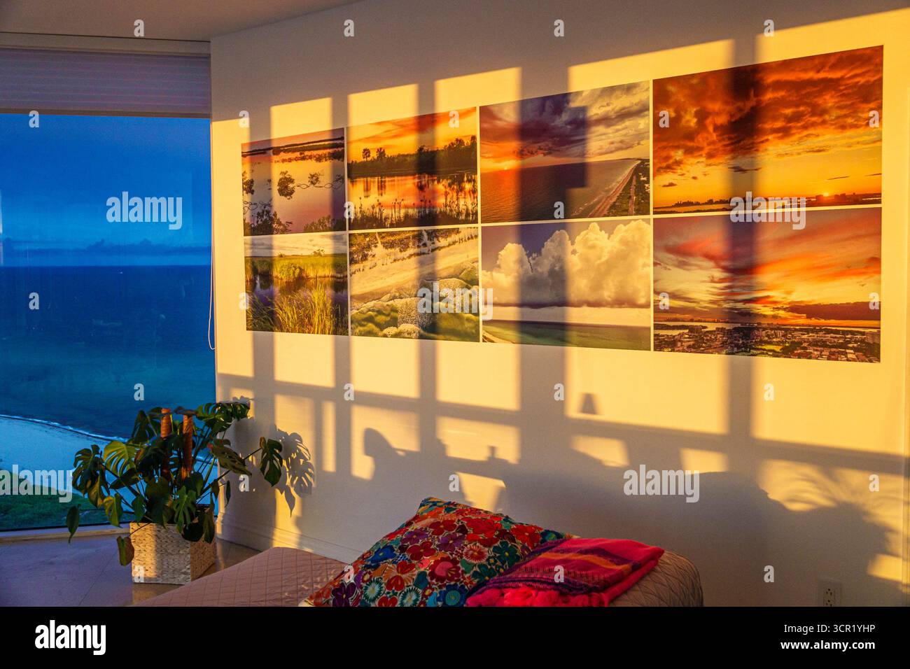 Wall art sunset cloud landscape prints hi-res stock photography and ...