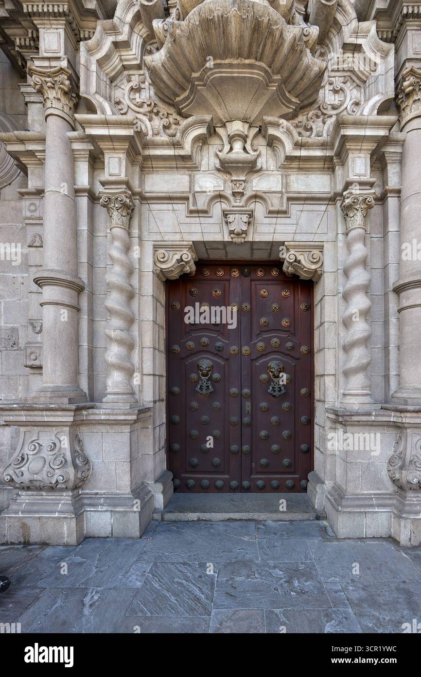 Historic Colonial Architecture in Lima, Peru, the image captures the ...