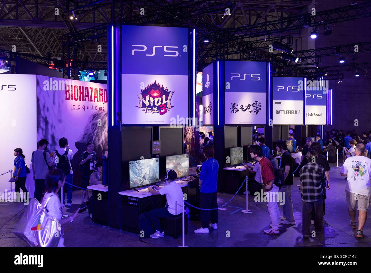 SONY Playstation exhibition area at Tokyo Game Show 2025. Chiba ...