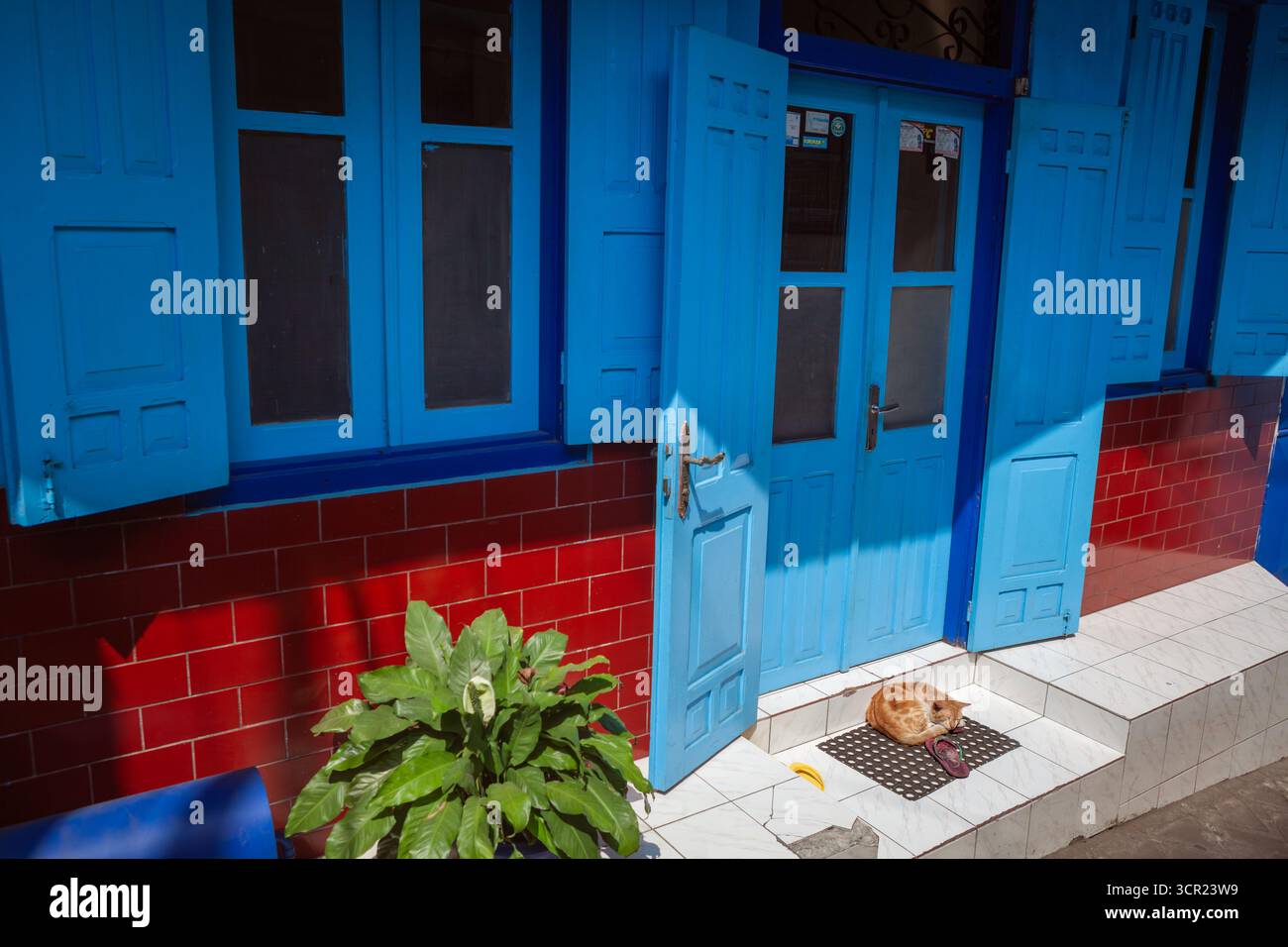 Blue village kampung biru arema hi-res stock photography and images - Alamy