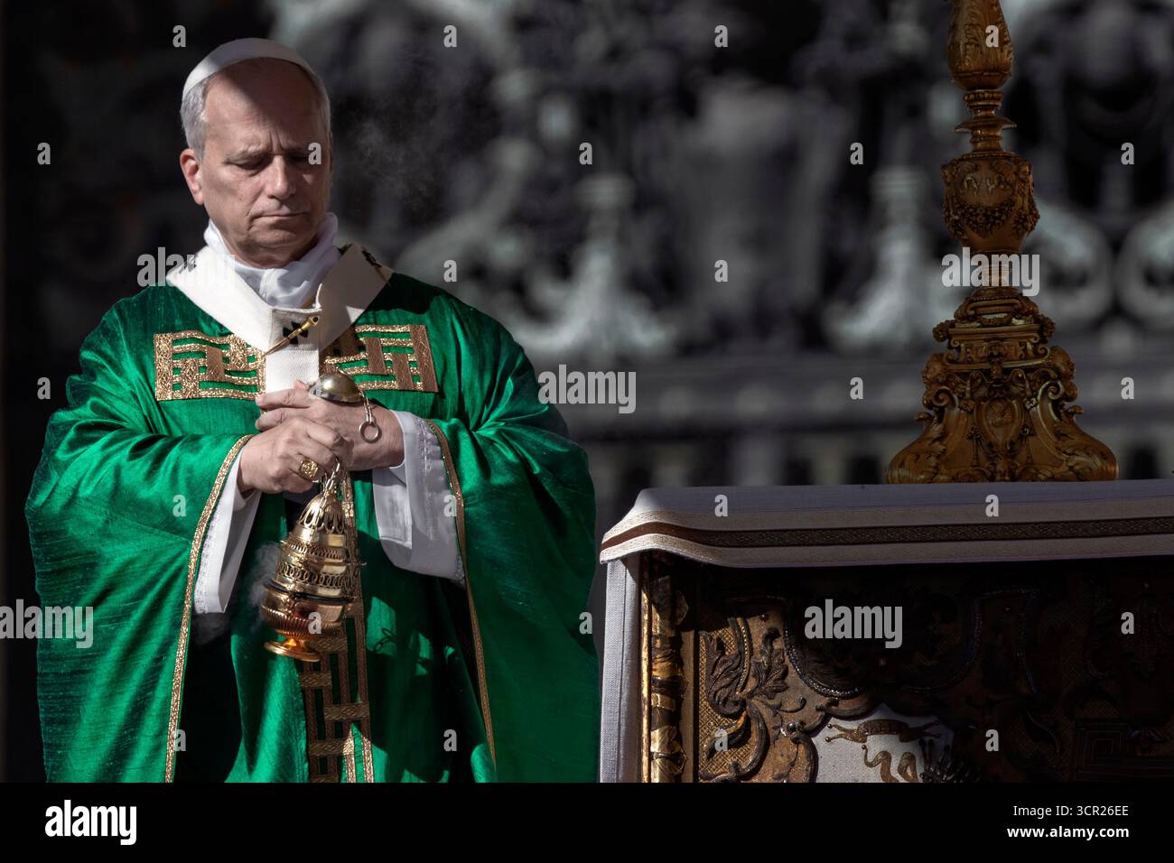Vatican City, Vatican, 28 September 2025. Pope Leo XIV presides over a ...