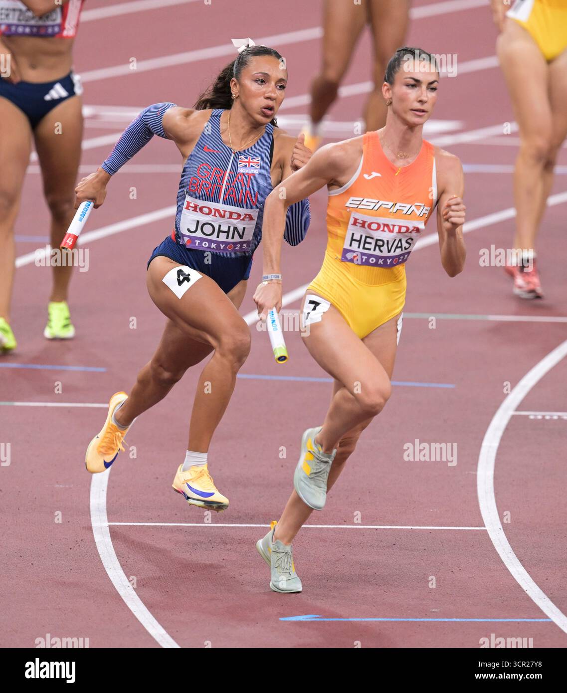Yemi Mary John of Great Britain & NI competing in the 4X400m Relay ...
