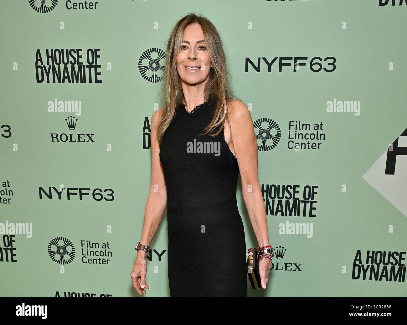 Kathryn Bigelow attends the premiere of "A House of Dynamite" at Alice Tully Hall during the ...